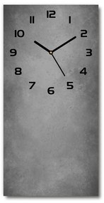 Wallmuralia Nástěnné skleněné hodiny Betonové pozadí 30x60 cm