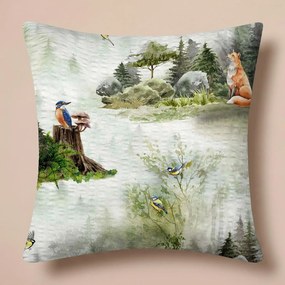 Krepový perkálový povlak na polštář Zvířátka Velikost: 70 x 90