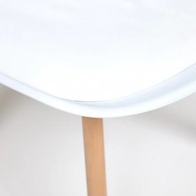 Jídelní židle WE bílá/buk