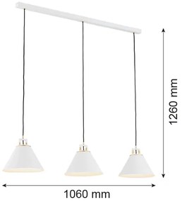 Argon 6291 - Stropní svítidlo FABIO 3xE14/7W/230V alabastr bílá
