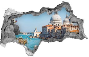 Wallmuralia Nálepka 3D díra na zeď Benátky Itálie 95x73 cm