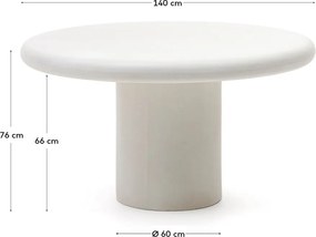Kulatý zahradní jídelní stůl ø 140 cm Addaia – Kave Home