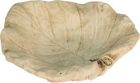 Cementové pítko pro ptáčky ve tvaru leknínového listu - 22*22*6 cm