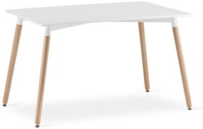 modernHOME Jídelní stůl ADRIA 120cm x 80cm bílý