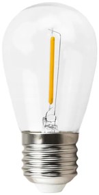 BERGE LED žárovka filament - E27 - 1W - teplá bílá