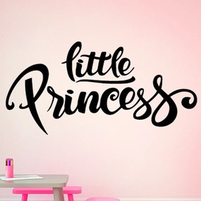 Živá Zeď Samolepka na zeď Nápis Little princess Barva: černá
