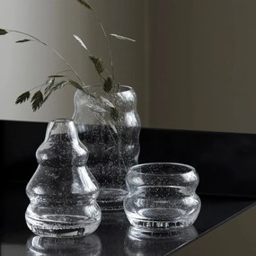 Skleněná váza výška 6 cm SPRINA House Doctor - čirá