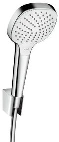 Hansgrohe Croma Select E - Set sprchové hlavice, 3 proudy, držáku a hadice 1,25 m, bílá/chrom 26425400