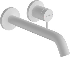 Hansgrohe Tecturis S, páková umyvadlová baterie EcoSmart+ pod omítku s výtokem 225 mm, bílá matná, HAN-73351700
