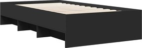 Rám postele černý 90 x 200 cm kompozitní dřevo 3295675