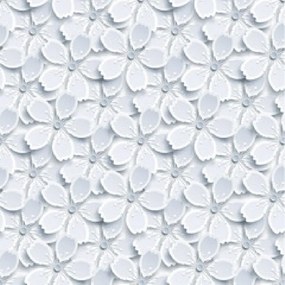 Samolepící fólie 45 cm x 15 m GEKKOFIX 14130 bílé květy samolepící tapety