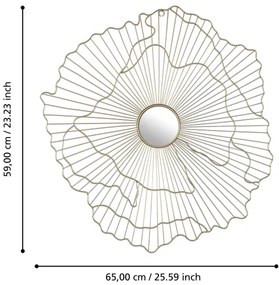 Eglo 425032 - Nástěnné zrcadlo ESASHI 59x65 cm zlatá