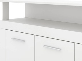 Komoda Luna 190 cm bílá