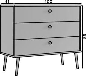 ADRK Furniture Komoda Beni CHES-BEN-P