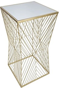 Odkládací stolek Lines 50 cm zlatý