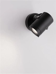NV 9026126 Venkovní reflektor KIMIKO černý hliník a čiré sklo GU10 1x10W 220-240V bez žárovky IP54 - NOVA LUCE
