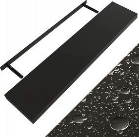 Nástěnná police FIGO + konzole, 110cm, černá Casaria