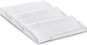Zeller Present Organizér na kořenky do šuplíku, schůdky 2ks COMPACTA - 41,3 x 19,5–38 x 3,2 cm