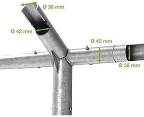 Zahradní Párty stan 8x8m - PVC PREMIUM Ohnivzdorný Barva: Bílá