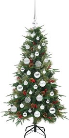 Umělý Skládací Vánoční Strom s stojanem Zelená 120 cm PE a PVC 3397398