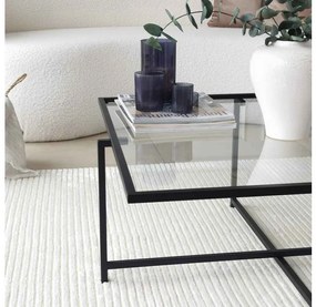 Designový konferenční stolek Vallerie 85 cm černý