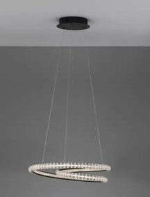 LED lustr Ginevra 48 černé