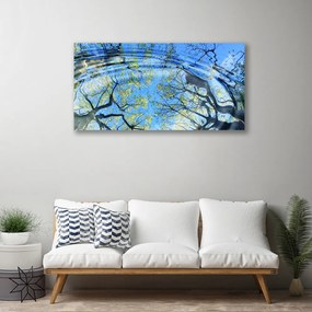Obraz na plátně Voda Stromy Umění 140x70 cm