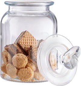 SWEET HEART Dóza skleněná srdce 1000 ml