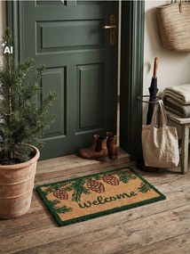 Sinsay - Rohožka Welcome se šiškami - vícebarevná