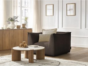 Hnědé manšestrové křeslo Giorgia – Bobochic Paris