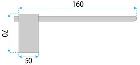Rea Tomi, držák na toaletní papír, zlatá matná, REA-88057