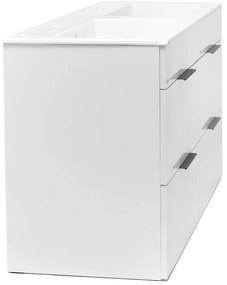 JIKA Cube skříňka s dvojumyvadlem 120 cm, bílá, H4536621763001