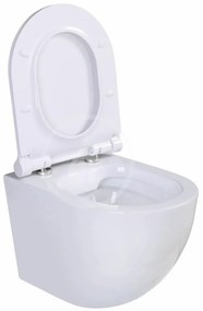 kielle Gaia Závěsné kompaktní WC se sedátkem SoftClose, Rimless, bílá ki_30115001