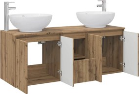 Sada koupelnových skříněk 3 ks Dub artisan 49,5 x 44,5 x 65 cm 3405706