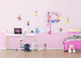 Dětská samolepka na zeď Disney Princezny – Růstová Tabulka | 65 x 85 cm | DDK893