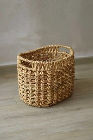 Dekorační koš WODA, vodní hyacint, 36x26x28 cm, natur