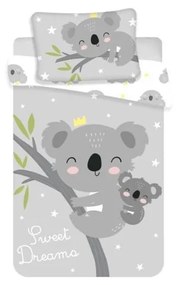 Jerry Fabrics s. r. o. Bavlněné povlečení do postýlky 135x100 + 40x60 - Koala sweet dreams baby