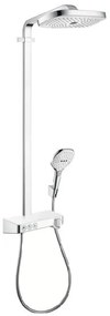 Hansgrohe Raindance Select E - Sprchový set Showerpipe 300 s termostatem ShowerTablet Select, 3 proudy, bílá/chrom 27127400