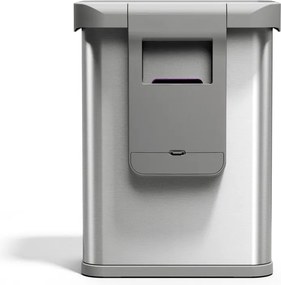 Bezdotykový ocelový odpadkový koš ve stříbrné barvě 58 l Sensor – simplehuman