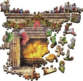 Trefl Wood Craft Origin - Puzzle - U krbu  / 1000 dílků / 51.9 x 37.5