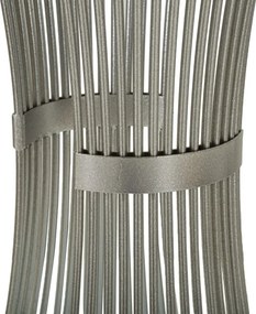 Odkládací stolek Funnel 50 cm stříbrný/mramor