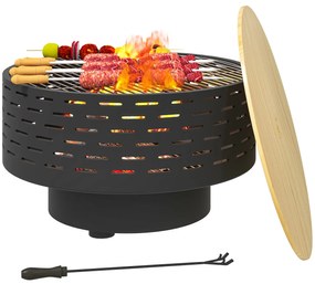 Přenosné ohniště 3v1, průměr 60 cm, antracit 842-375V00CG