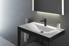 F-Design Seppia, umyvadlová baterie + odtoková zátka ClickClack, černá matná, FD1-SPA-2-22