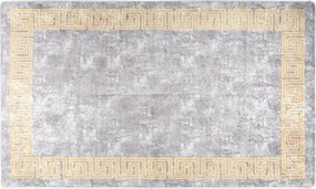 vidaXL Koberec pratelný 150 x 230 cm protiskluzový [373999] Barva: šedá a zlatá