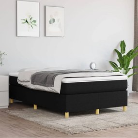 Box spring postel s matrací černá 120x200 cm textil 3144508