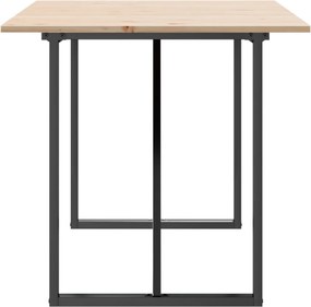 Jídelní stůl s O rámem 160 x 80 x 75 cm borové dřevo a ocel 3282677