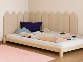 Čalouněný panel na zeď ve tvaru plotku PLYŠ Zvolte barvu: Cihlová, Zvolte rozměr: 20x100 cm, Uchycení na zeď: Bez uchycení (možnost použití lepidla)