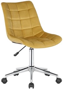 Bhm germany Kancelářská židle Medford, samet, žlutá