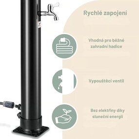 Solární sprcha BOW, 20 l, černá Monzana