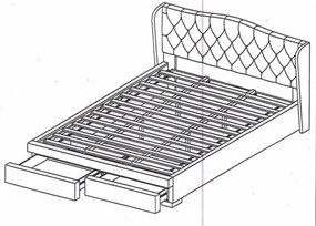 CASARREDO Postel VELLUTI 180x200 cm